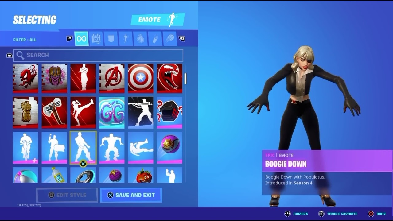 My Fortnite Locker From Chapter 1 Season 2 to now ! - YouTube