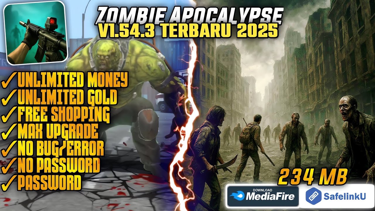 Zombie Apocalypse Mod Apk Terbaru 2025 V1.54.3 || No Password - YouTube