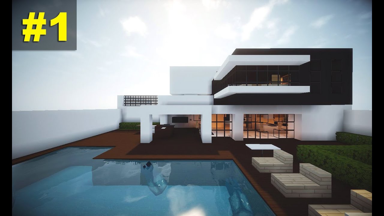 Minecraft Tutorial: Casa Moderna - Parte 1 - YouTube