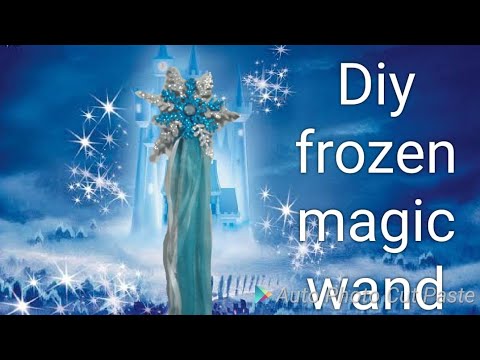 DIY frozen magic wand /magic snowqueen frozen wand - YouTube