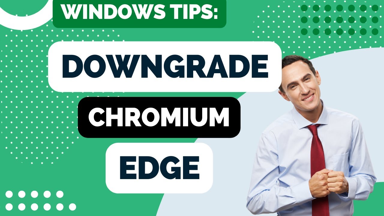 How to Downgrade Chromium Edge to Microsoft Edge on Windows 10 - YouTube