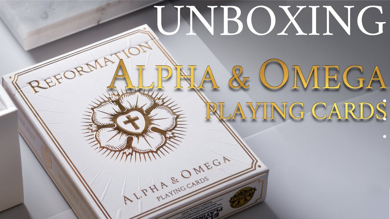 Unboxing the Reformation Playing Card deck - Alpha & Omega Playing ...