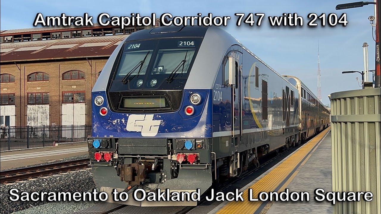 Amtrak Capitol Corridor 747 Train Ride with SC-44 2104 Sacramento to ...