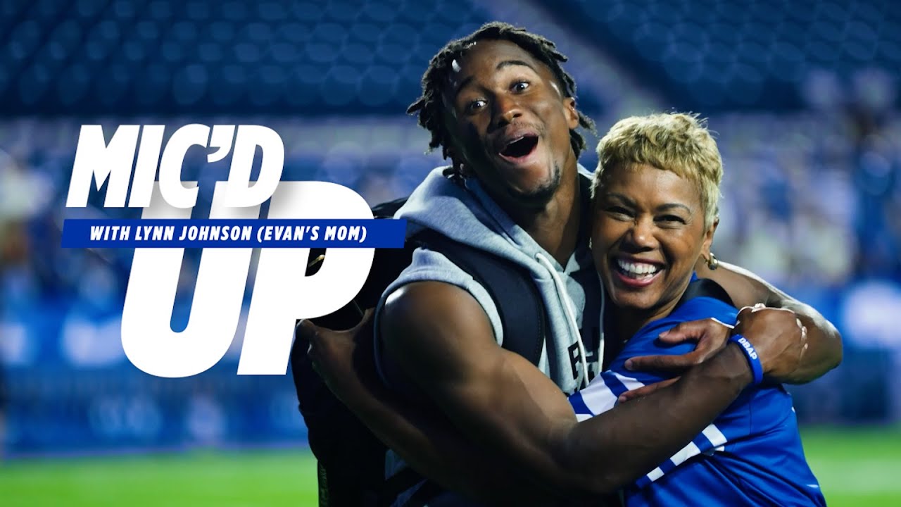 MIC'D UP with Lynn Johnson (Evan's Mom) || BYU FOOTBALL - YouTube