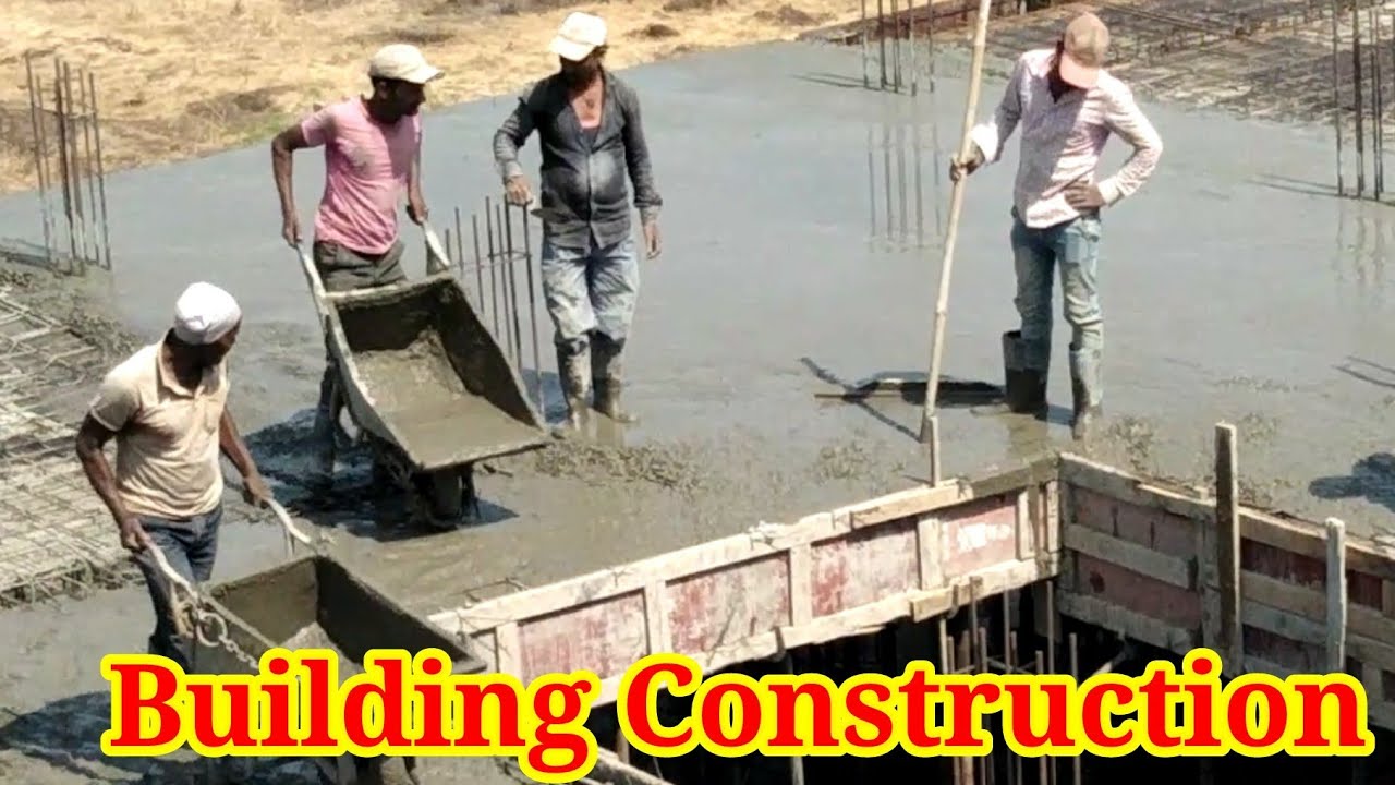 #Building #Construction #Slap #स्लॅप कसा भरला जातो - YouTube