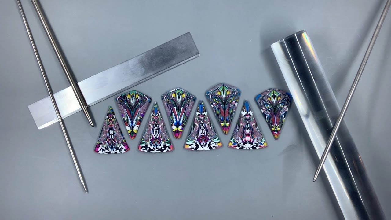 A Polymer Clay Tutorial: Natasha's Triangles (Part 8) - YouTube