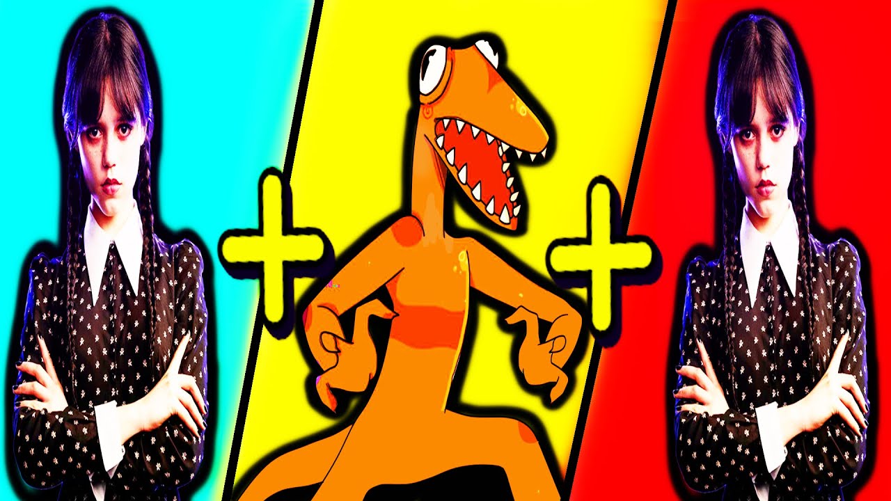 Wednesday Addams + Orange rainbow friend + Wednesday Addams = - YouTube