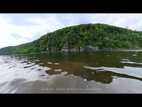 Gloomy Day for a Swim in Delaware River - Port Jervis - NY