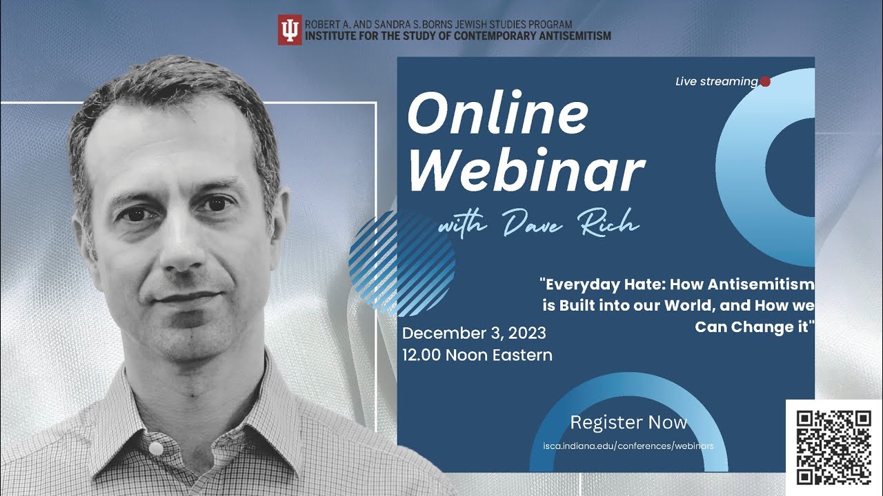 "Everyday Hate: How Antisemitism is Built into our World, and How We Can Change it" - YouTube