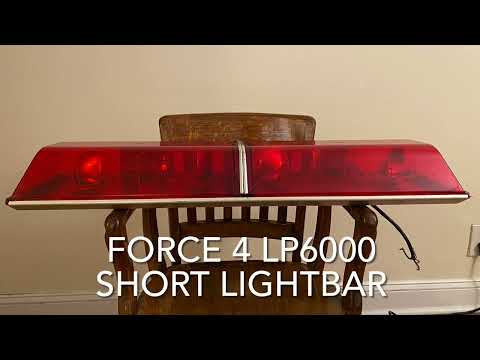Code 3 Force 4 LP6000 Short Lightbar (Clean) FOR SALE - YouTube