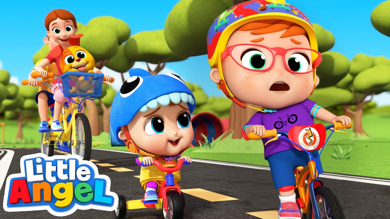 You Can Ride a Bike! | Moving with Little Angel | Kids Songs & Nursery ...