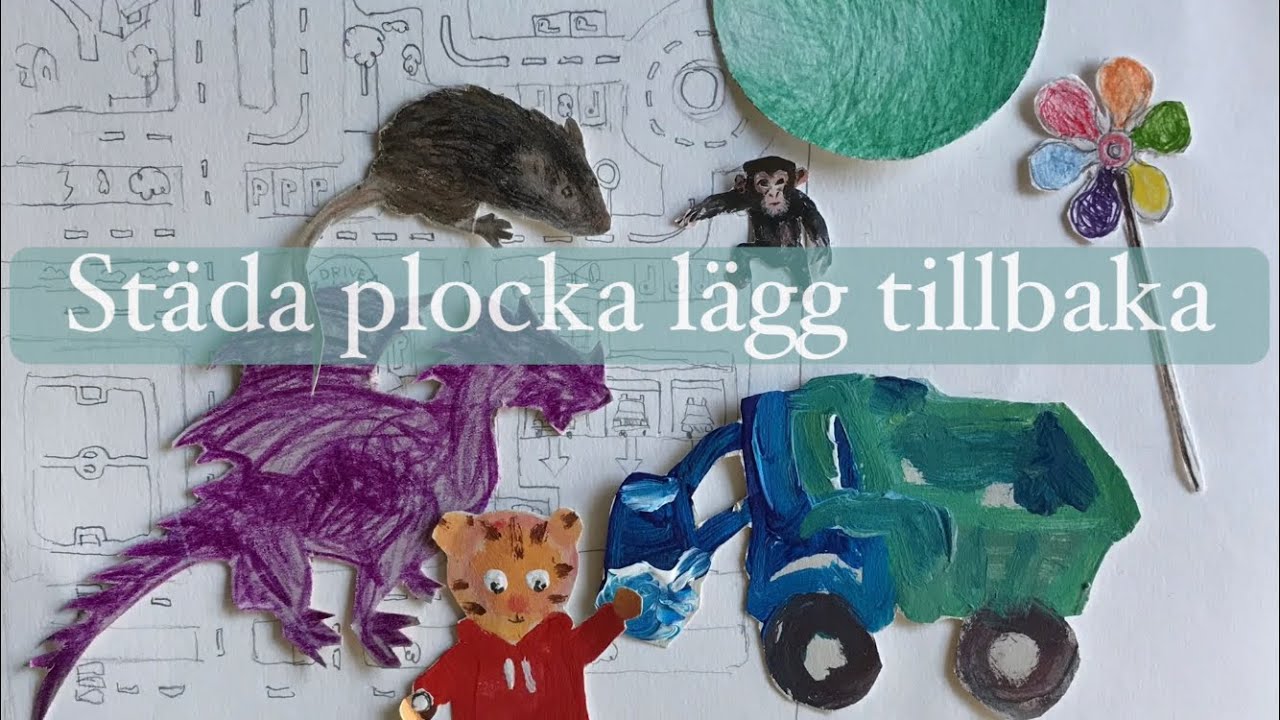 Städa plocka lägg tillbaka (med text) | Städsång barn - YouTube