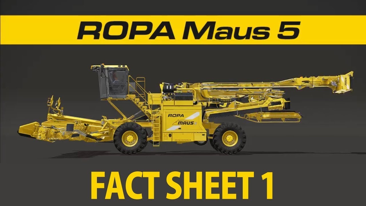 ROPA DLC Farming Simulator 17 | ROPA Maus 5 | Fact Sheet 1 - YouTube