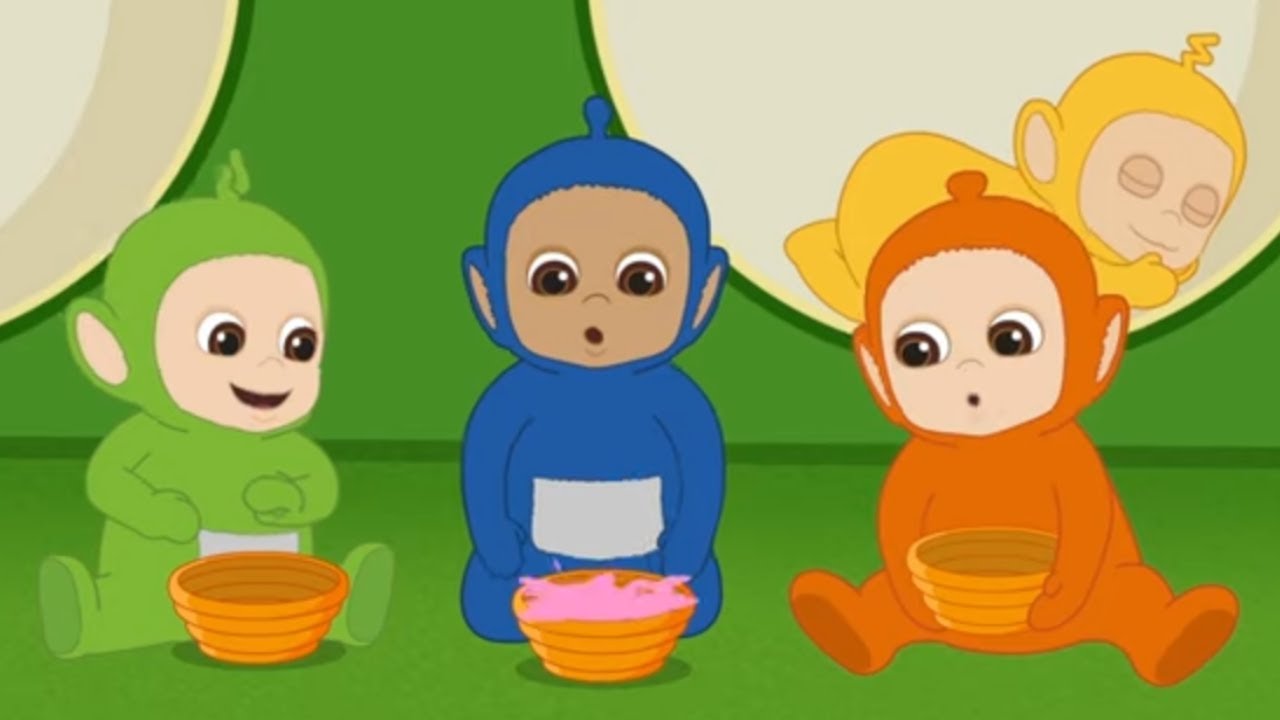 Tiddlytubbies Season 2 ★ Tubby Custard Train Shoots Custard Everywhere ...