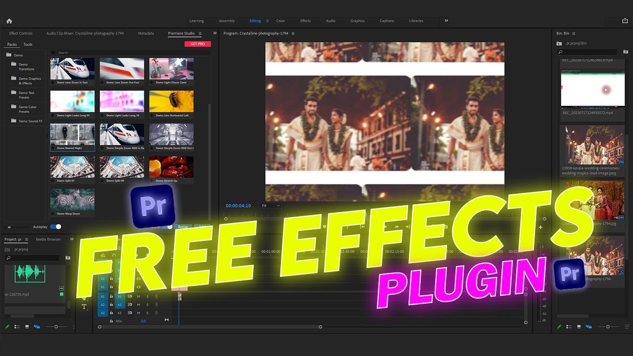 Premiere Pro 'FREE' Transitions and Presets Plugin || Free Plugin - YouTube