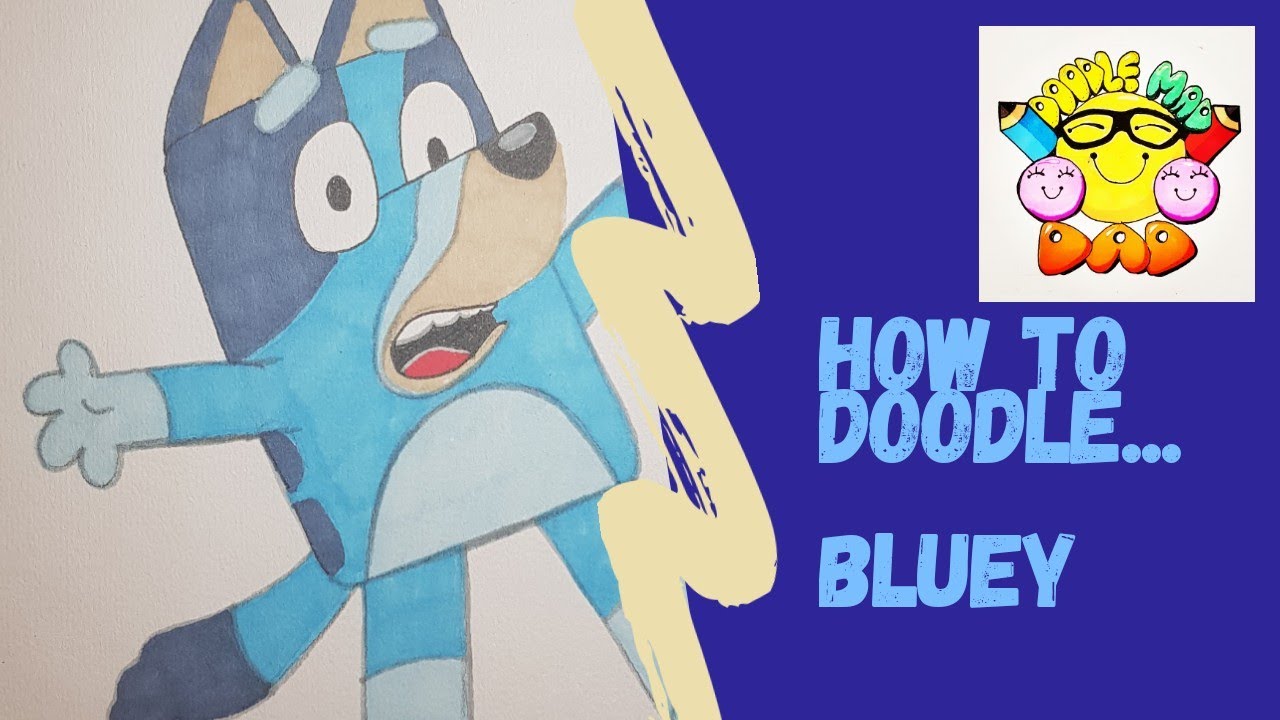 How to doodle...Bluey! - YouTube