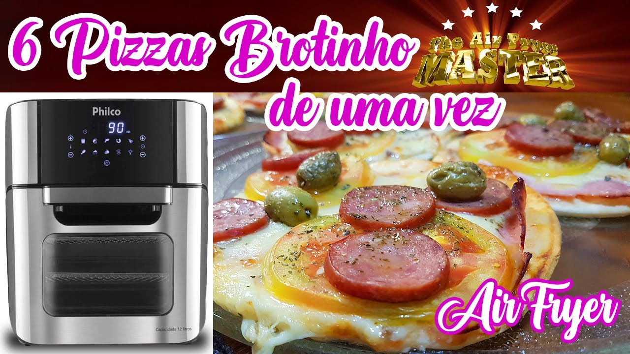 Como Fazer Pizza Brotinho na Airfryer Oven - YouTube