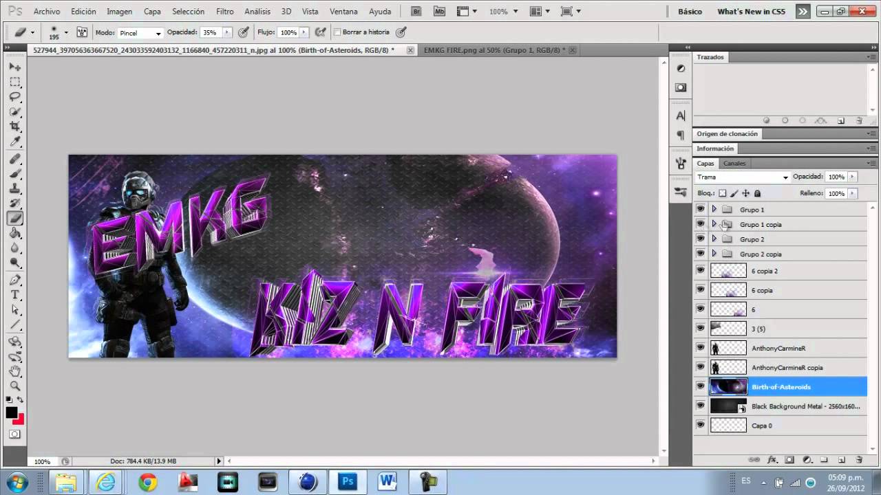 Im Teniente Design || EMKg Kiz N Fire Portada ! - YouTube