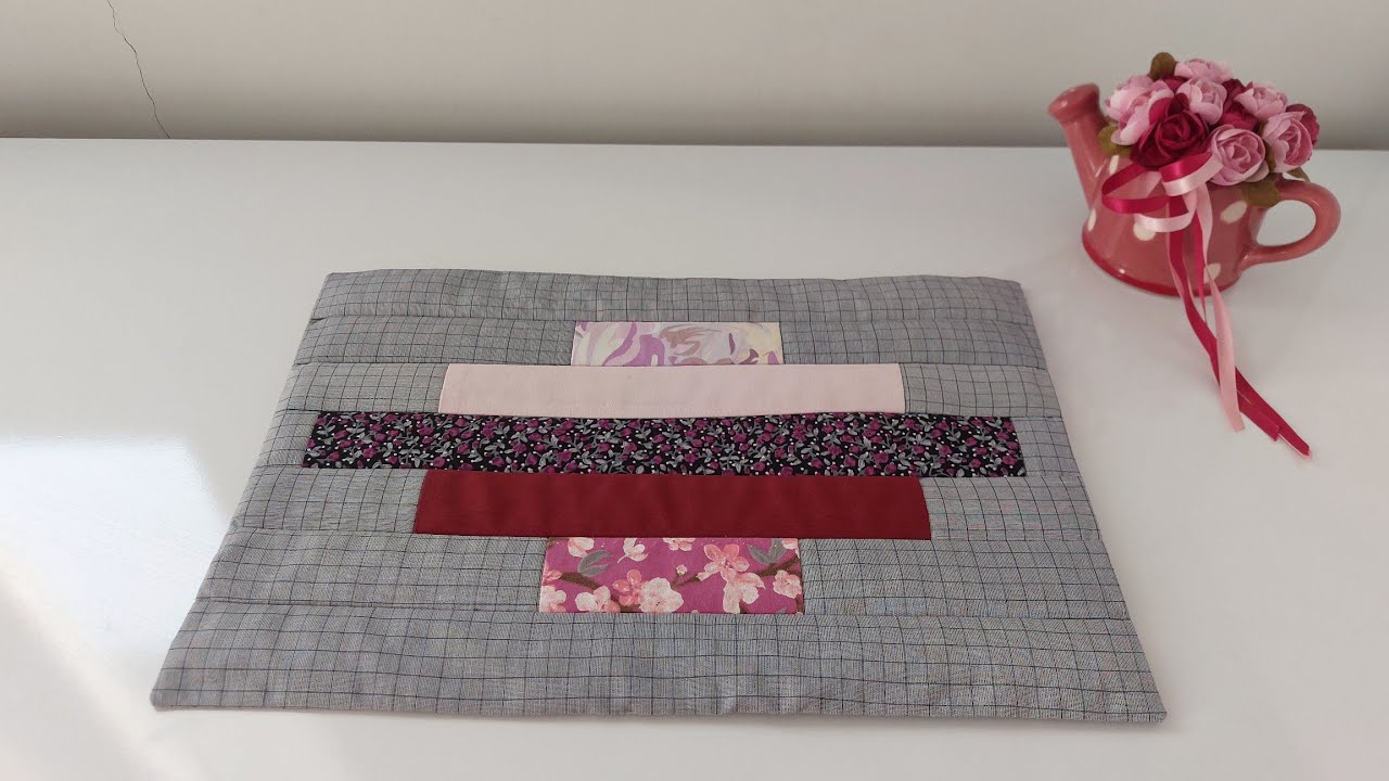 Quick patchwork with scarp fabrics ;sewing tips and tricks - YouTube
