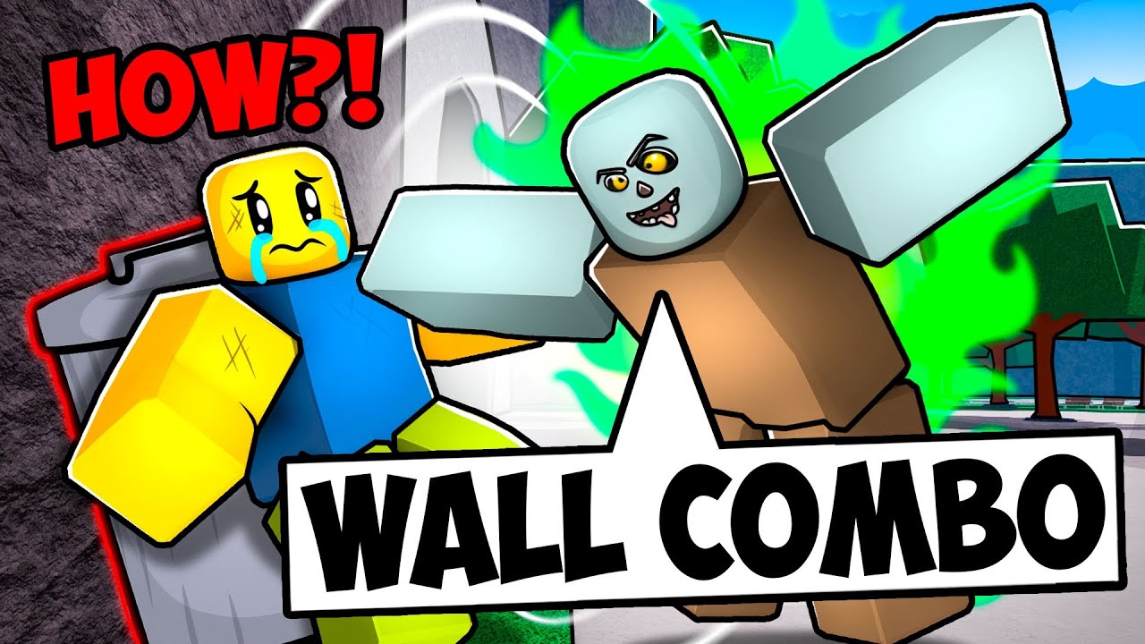 YOU CAN WALL COMBO WITH TRASH CANS... (The Strongest Battlegrounds ...