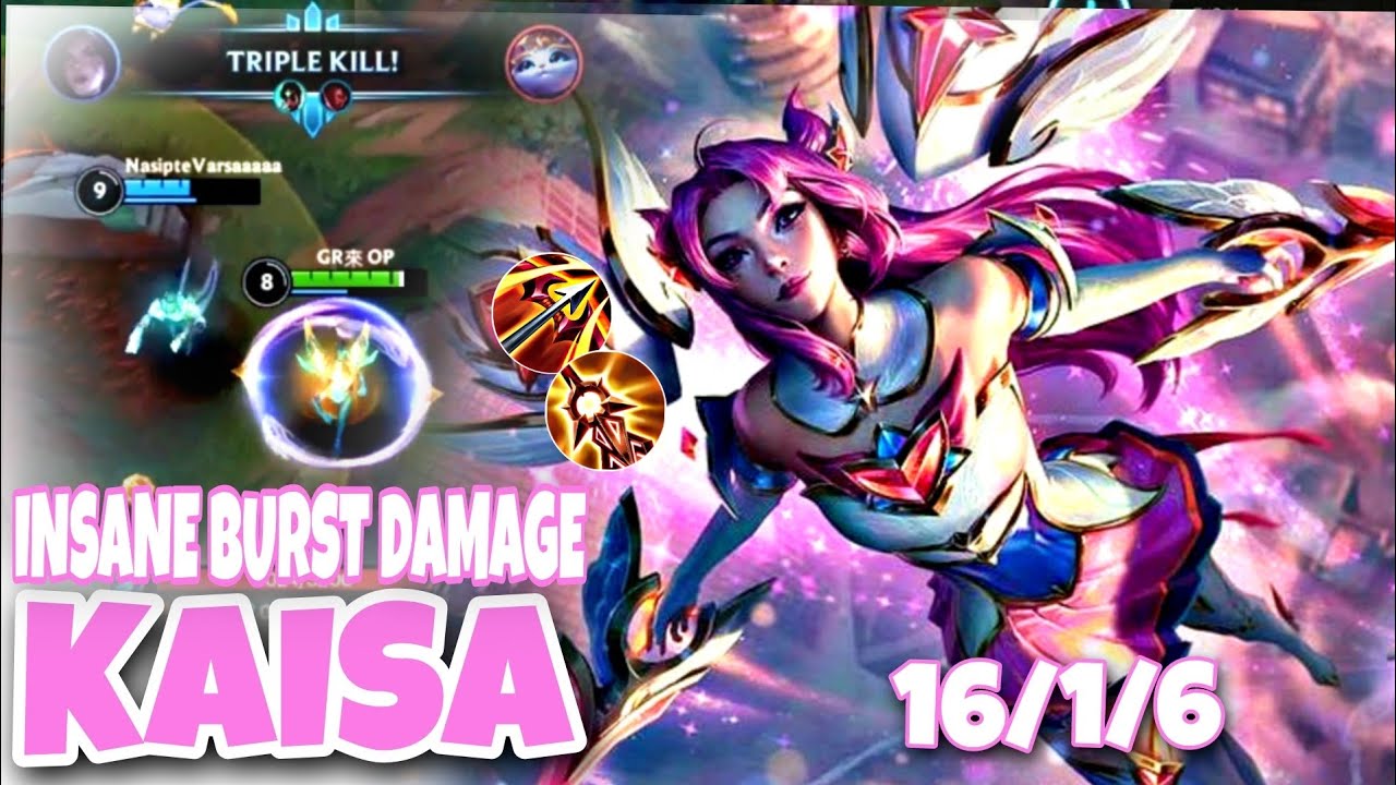 Wild Rift KAISA | KAISA INSANE BURST DAMAGE PATCH 3.4C!?| GAMEPLAY ...