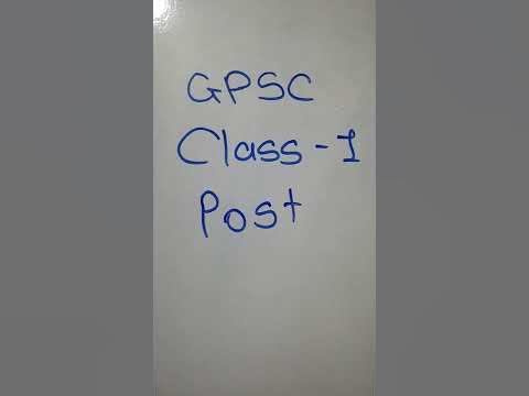 Post after GPSC Class- I Exam - YouTube
