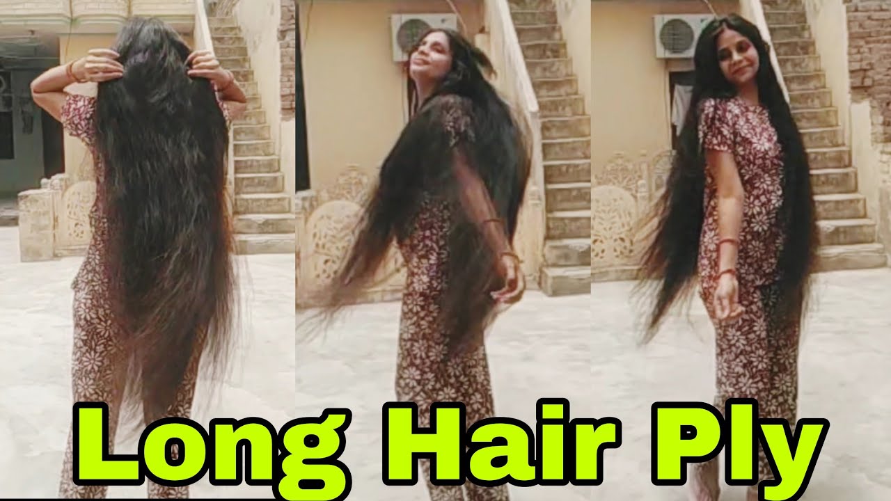 Long Hair Play Video|| Shilky Shiny Hair|| Slow Motion Hair Play Video ...