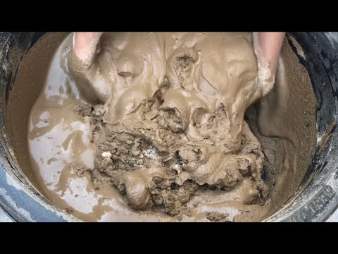 Pure mud dirt powder pouring in water and creamy paste play 👍 - YouTube