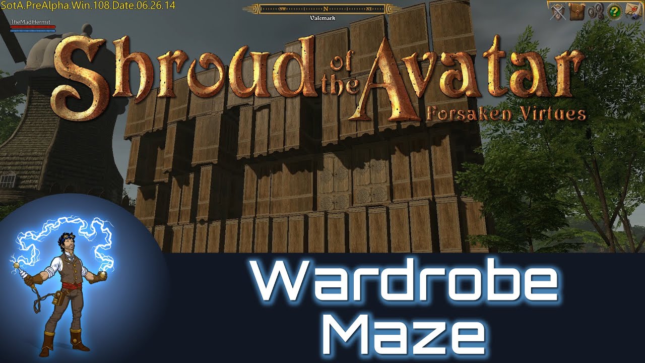 Shroud of the Avatar: Crazy Wardrobe Maze (Pre-Alpha Release 7) - YouTube