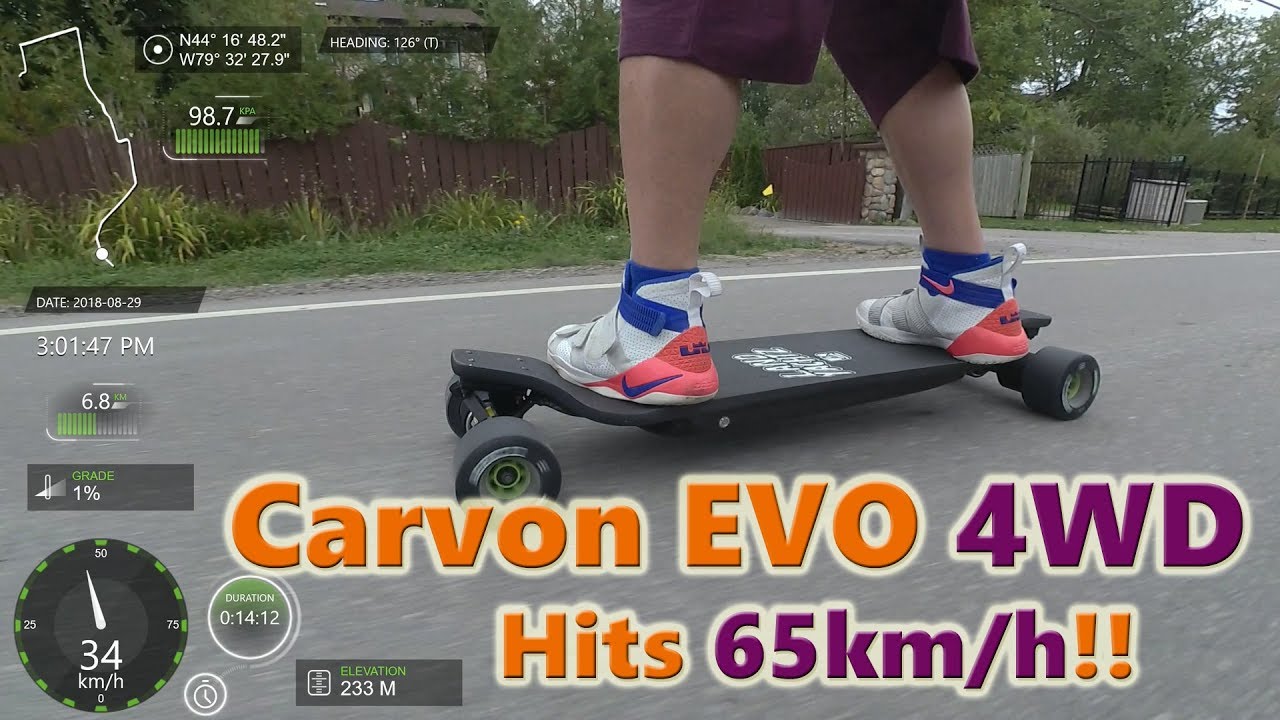 Carvon EVO 4WD R Hits 65km/h With GPS Proof!! In 4K With The Garmin ...