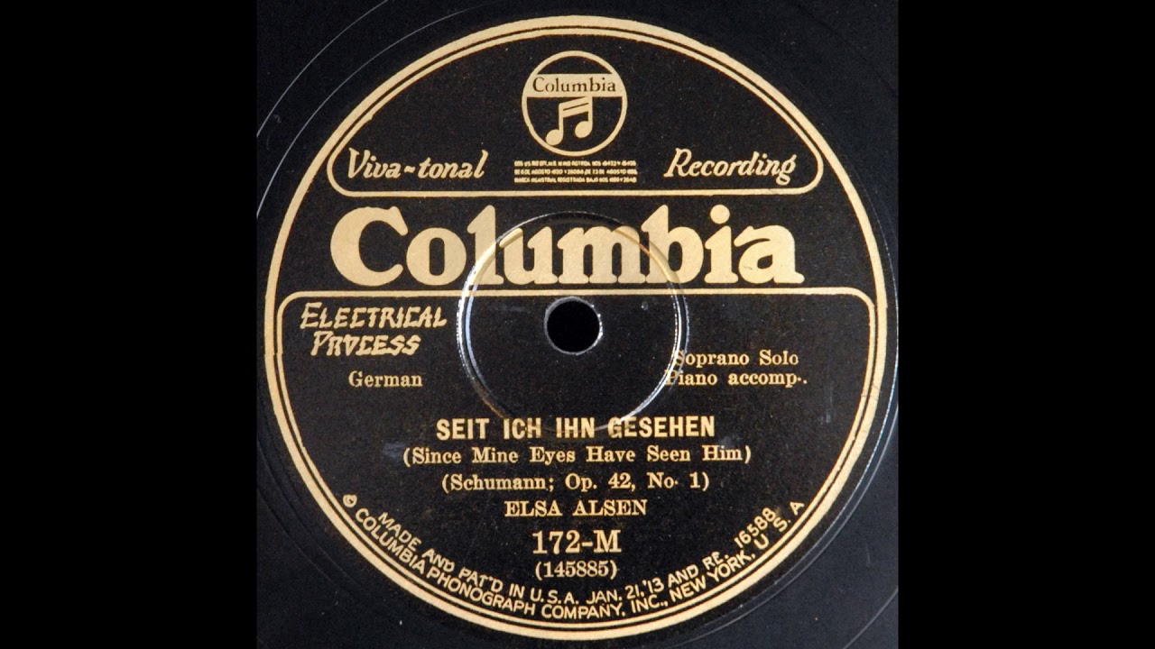 Seit ich ihn gesehen (Elsa Alsen) - YouTube