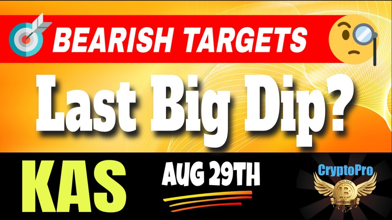 Kaspa Short Term Bearish Price Targets - These THREE Spots 🎯 - YouTube