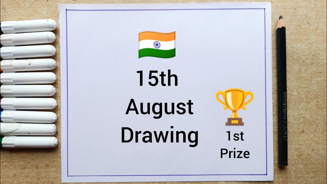 Independence Day Drawing Easy || Independence Day Competition Drawing ...