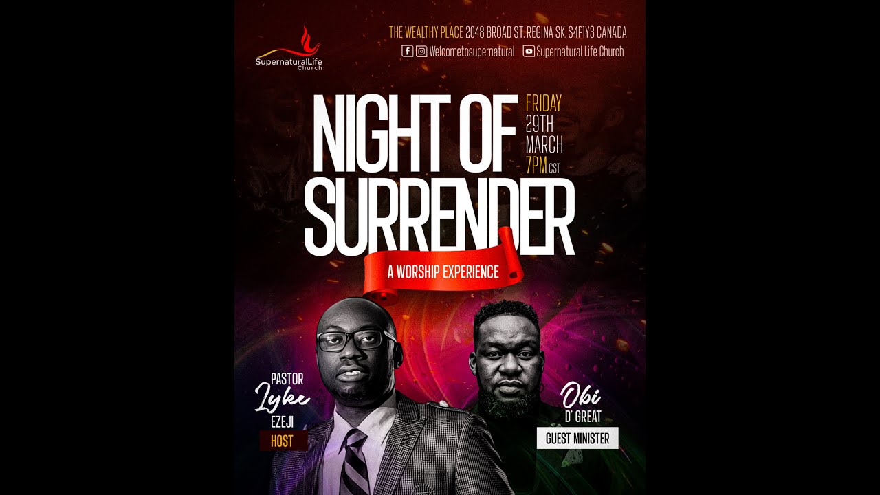 Night Of Surrender; A Worship Experience - YouTube