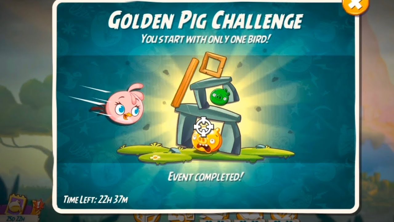 Angry Birds 2 Golden Pig Challenge How To Play Golden Pig Challenge ...