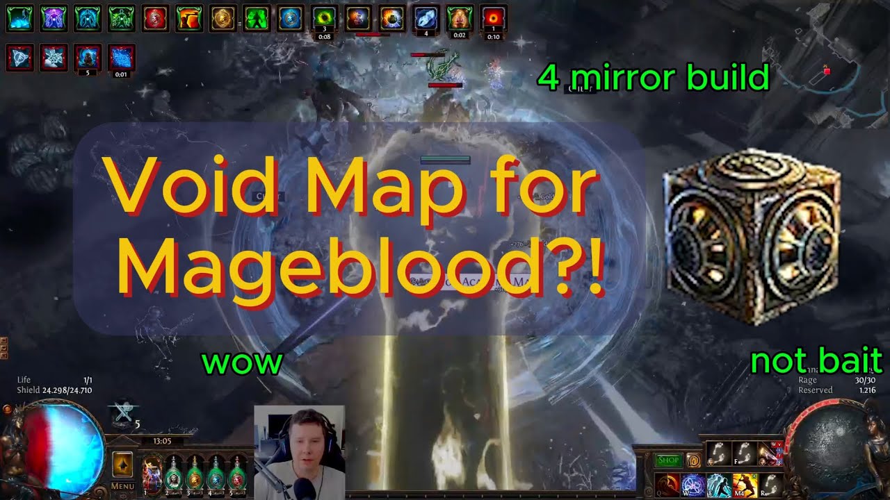[PoE 3.25] Valdo's Void map run for the Mageblood! CI Splitting Steel ...