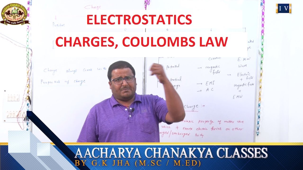 Class 12 ELECTROSTATICS 1 | Electric Charge Induction Coulomb law ...