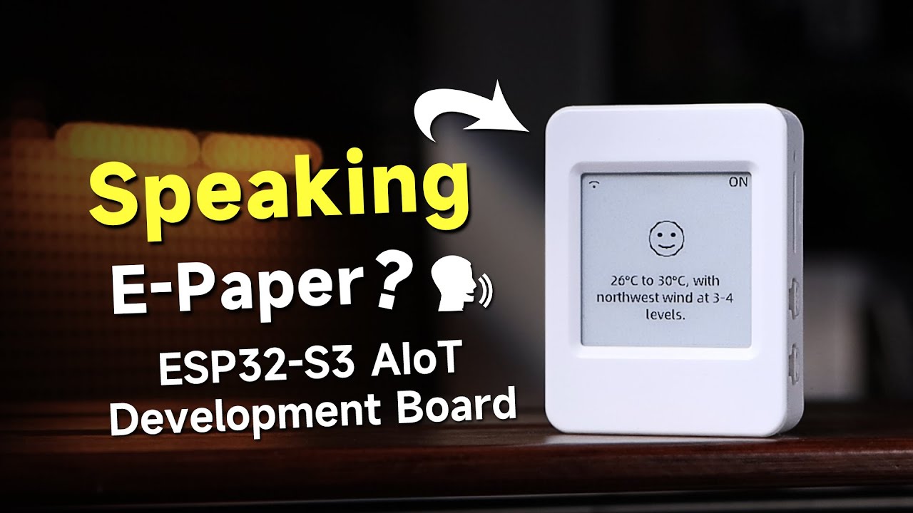 ESP32-S3-ePaper-1.54,Wi-Fi + BLE 5 Connectivity,RTC + Temp & Humidity ...