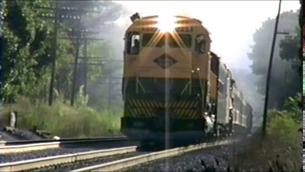 Reading Alco #5308 on the East Penn Branch (1991) - YouTube