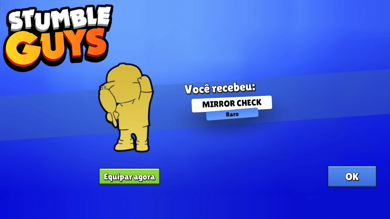 STUMBLE GUYS MIRROR CHECK EMOTE JUDGING PEGADA l SMARTPHONE ♡ ♥ - YouTube