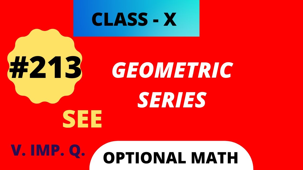 How to find the first term of a geometric series||Geometric Sequence ...