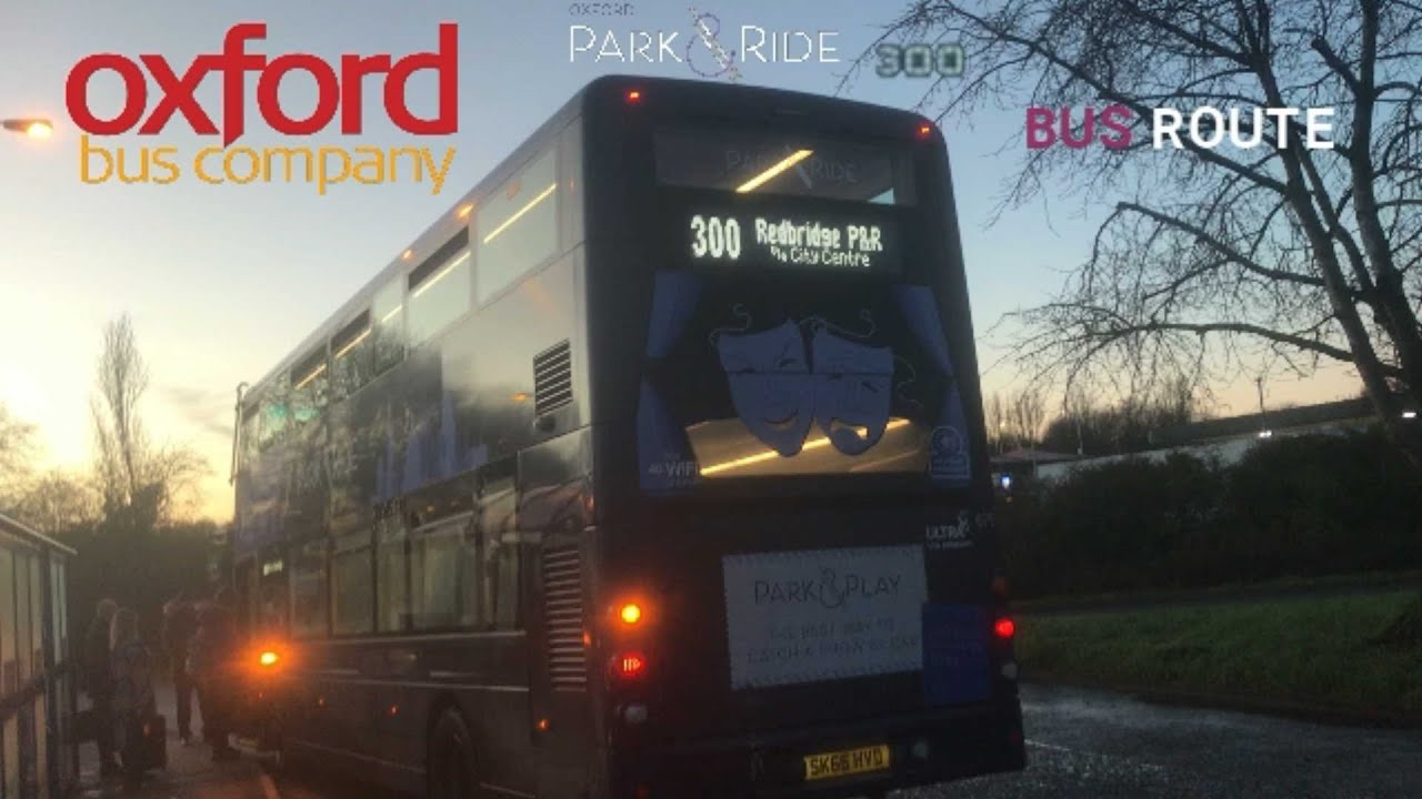 Oxford bus company route 300 to Pear tree park & ride on a 2017 Wright ...