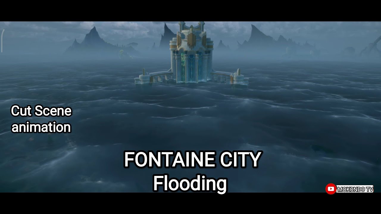 Genshin Impact 4.2 - Fontaine City Was Flooding (Cut Scene Animation ...
