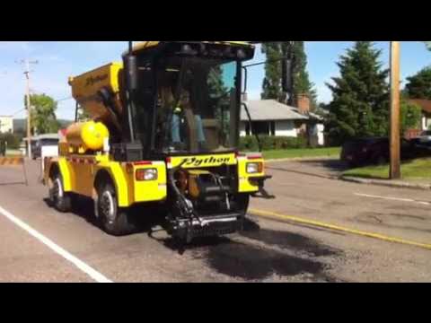 Python 5000 Pothole Patching Machine - YouTube
