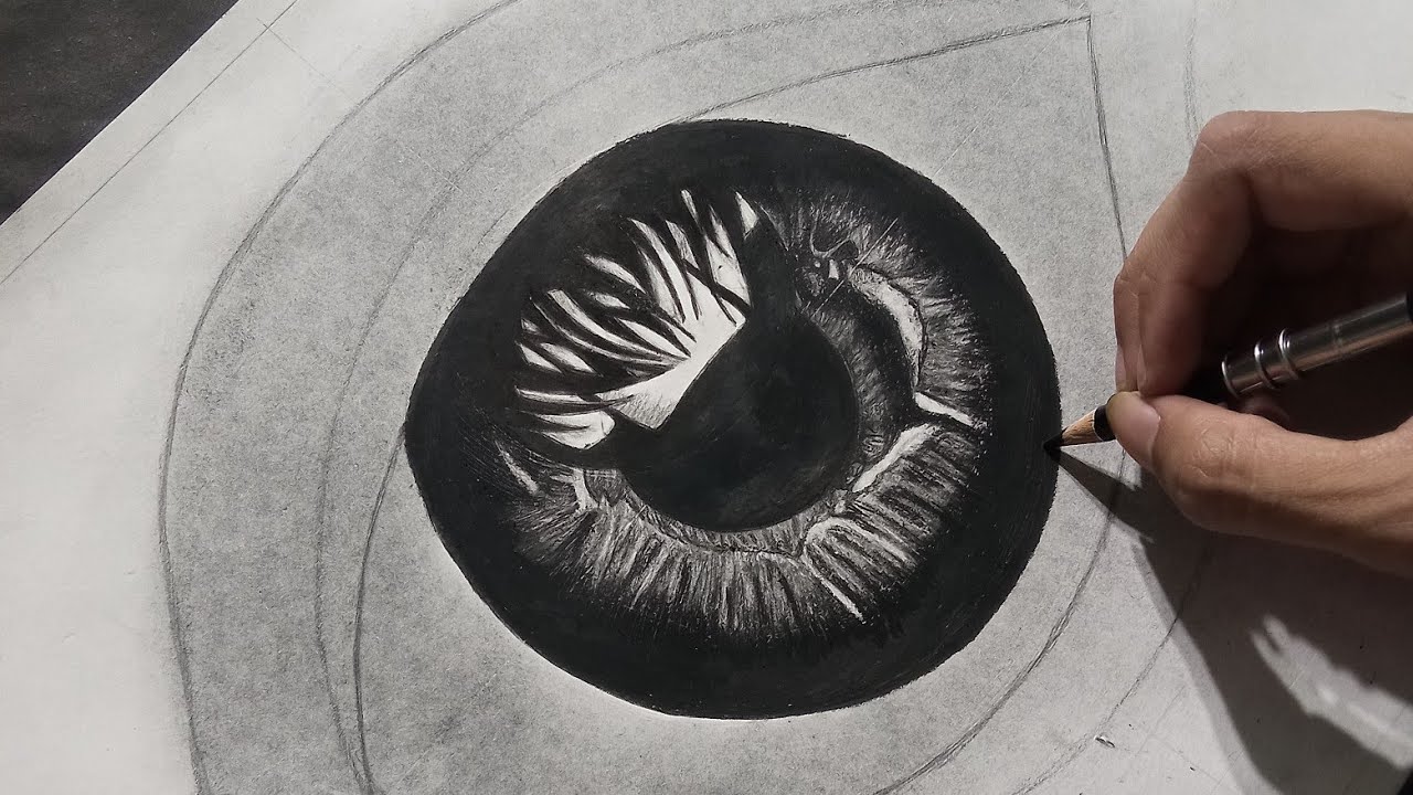 Drawing Hyperrealistic Eyes Graphite & Charcoal Part 2 #drawing #art ...