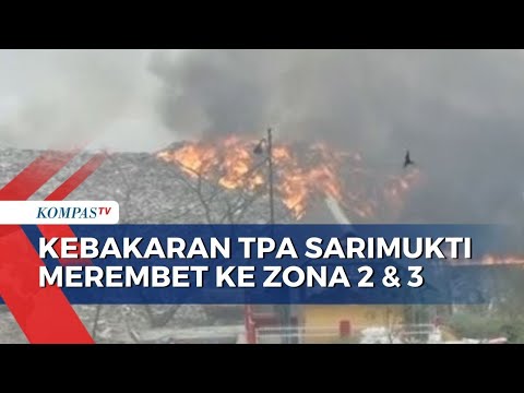 Titik Api Kebakaran TPA Sarimukti Meluas Hingga Zona 2 dan 3 di Hari ke 5!