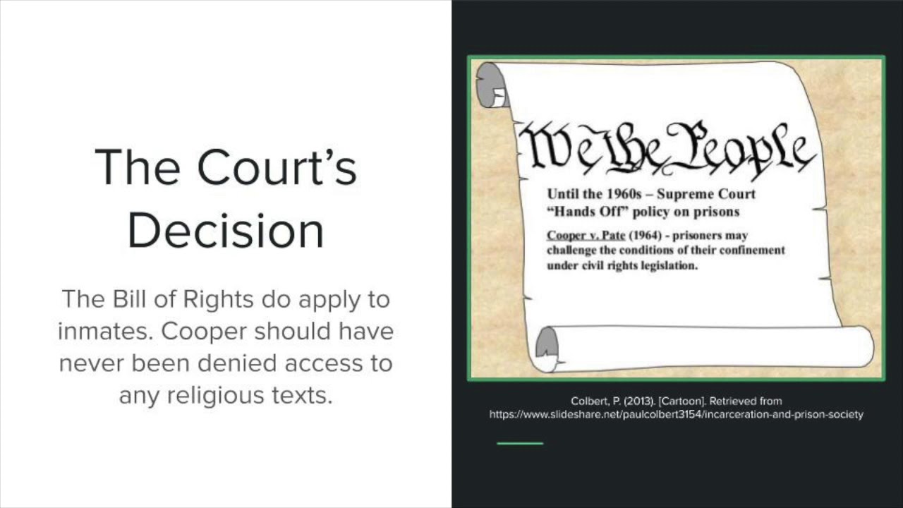 Cooper v. Pate: How One Case Revolutionized Inmate Rights ...