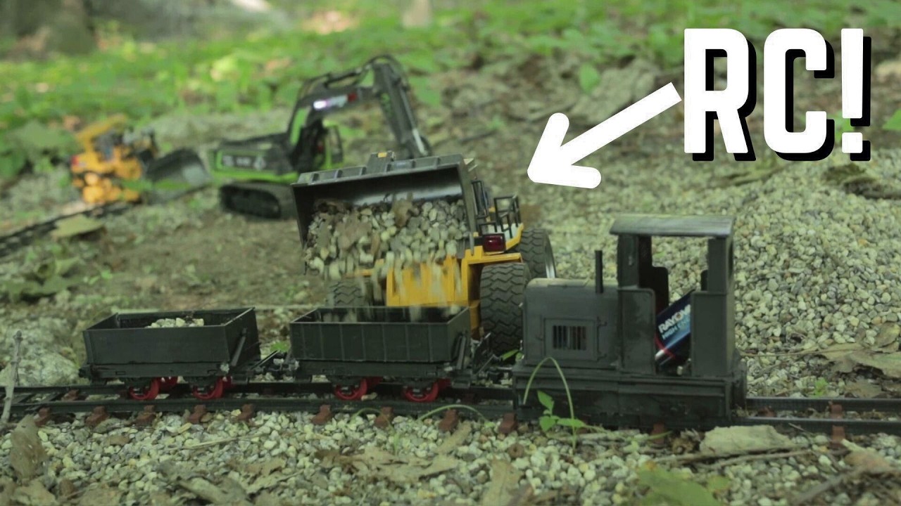 AMAZING RC Machines and TRAIN hard at work in the QUARRY! - YouTube