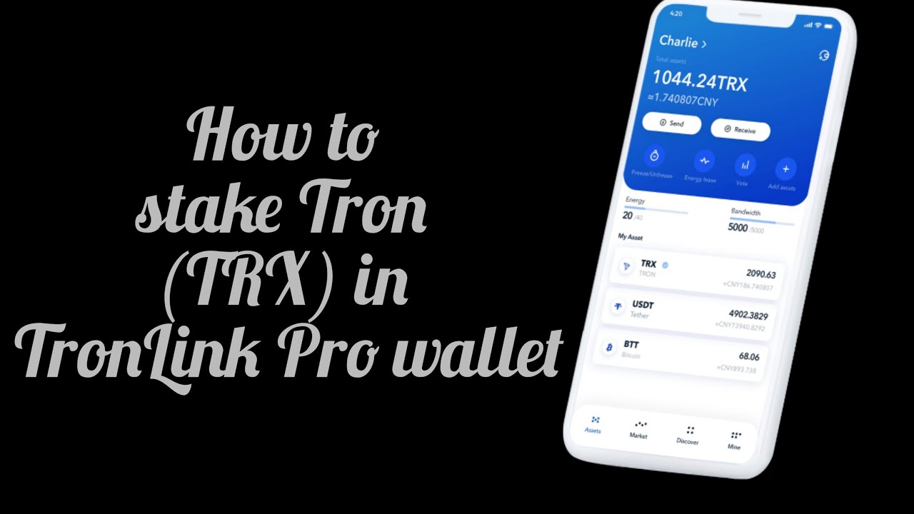 How to stake Tron in Tronlinkpro wallet - YouTube