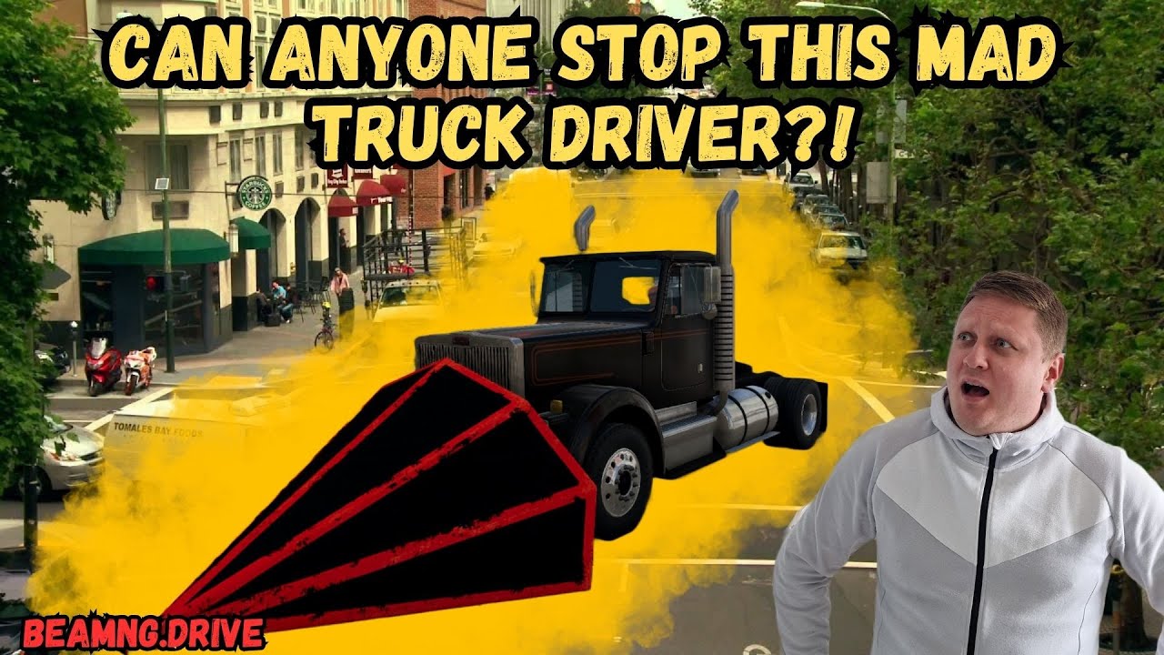 CRAZY TRUCK DRIVER AGAINST POLICE AND BUSY TRAFFIC! - YouTube